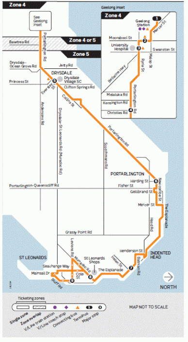 Route 60 map - Mcharrys Buslines